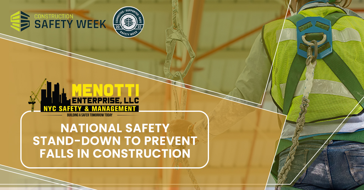 National Safety Week: Stand-Down To Prevent Falls In Construction